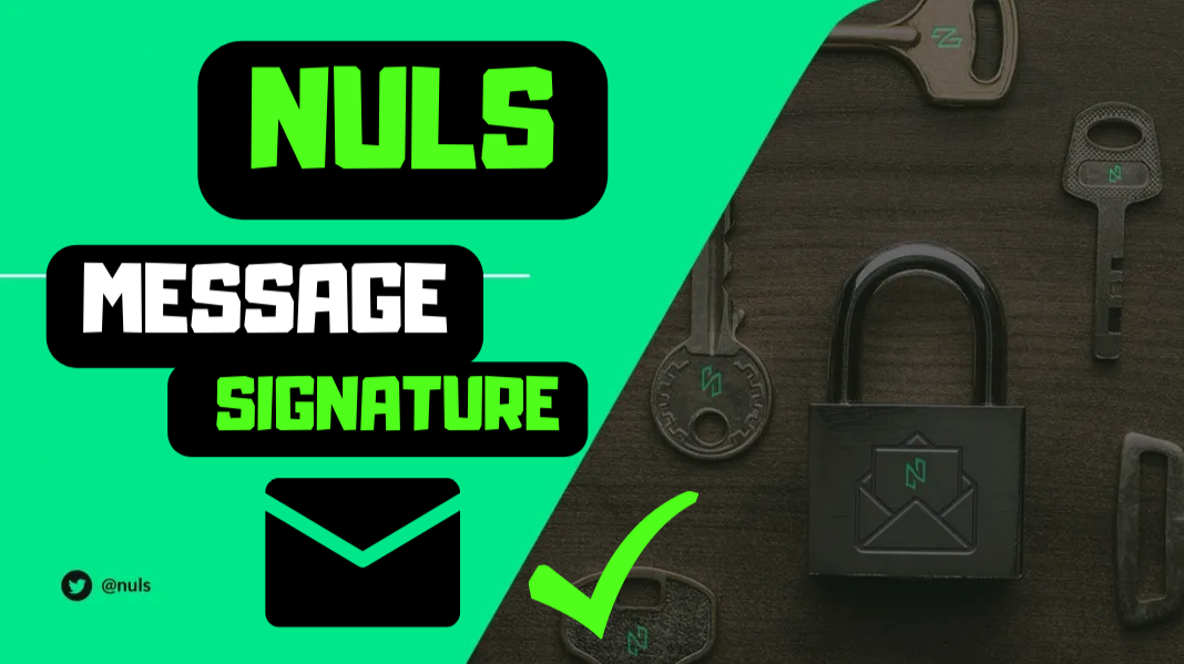 NULS MESSAGE SIGNATURE DAPP