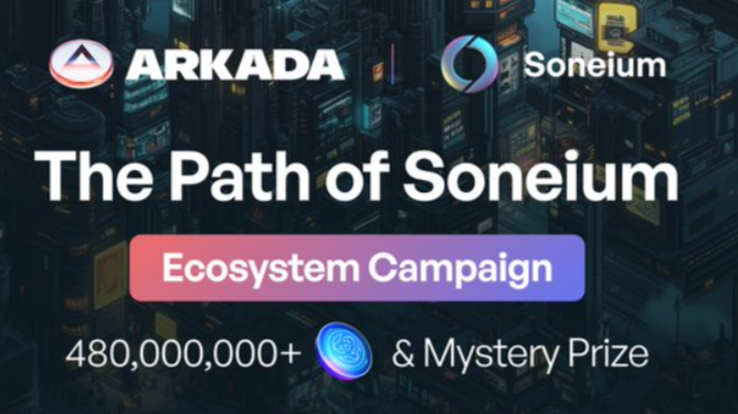Arkada Path On Soneium Ecosystem Campaing Has Started