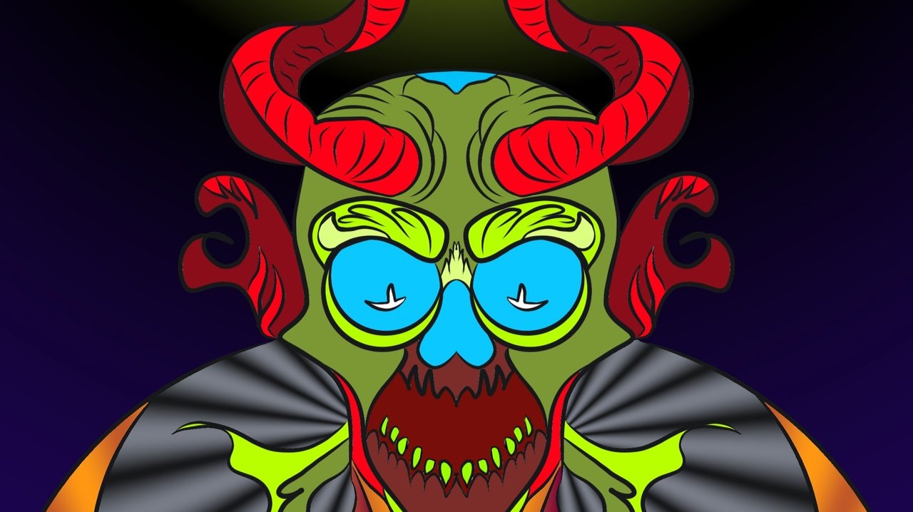 Devil nft art.