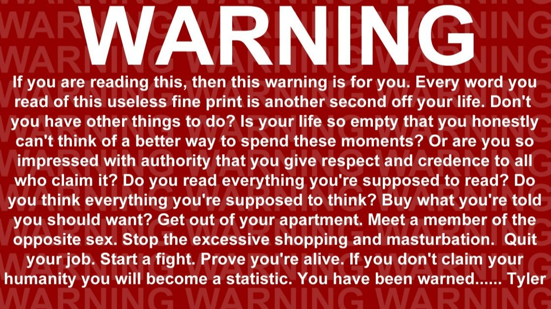 A Privacy Notice, for the idiotic sheeple who need it