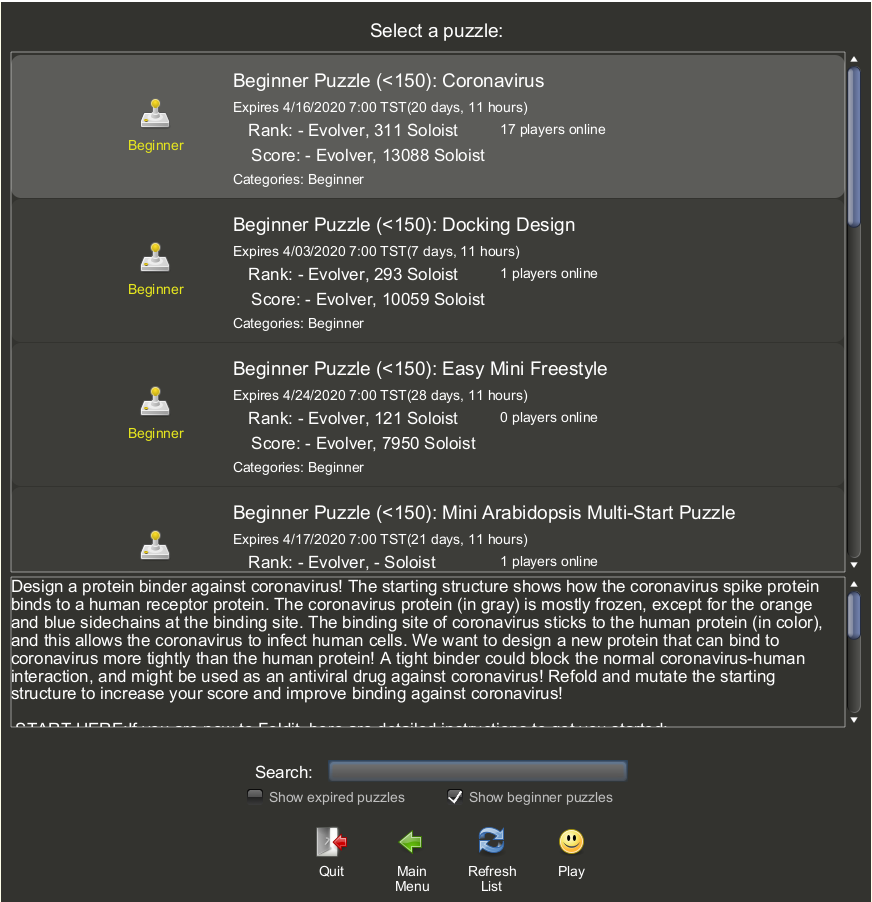 Foldit: A Game that Helps Predict How Proteins Fold
