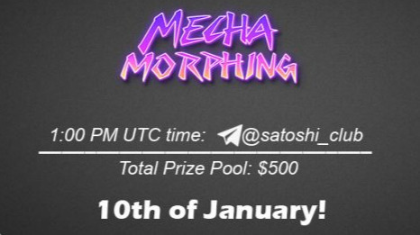 Mecha Morphing x Satoshi Club AMA Recap from the 10th of January