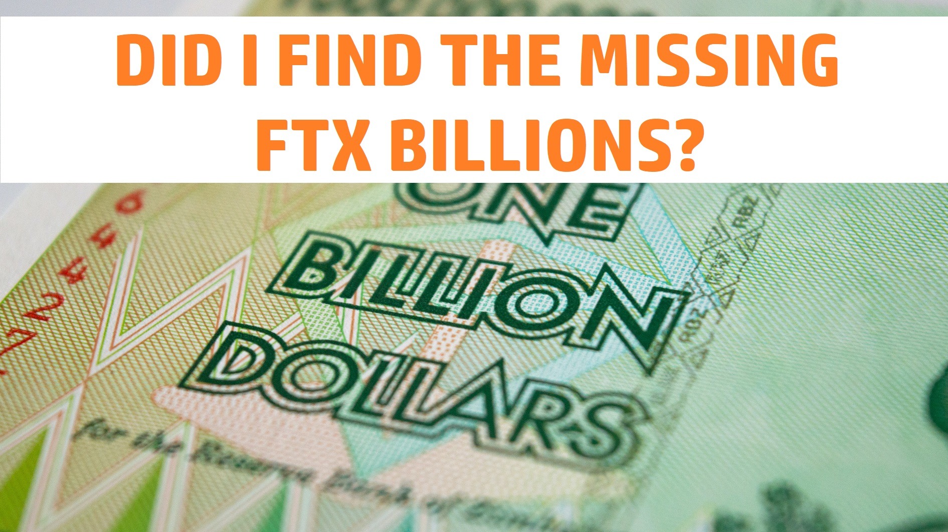 Did I find the missing FTX billions, all thanks to Kevin O’Leary?