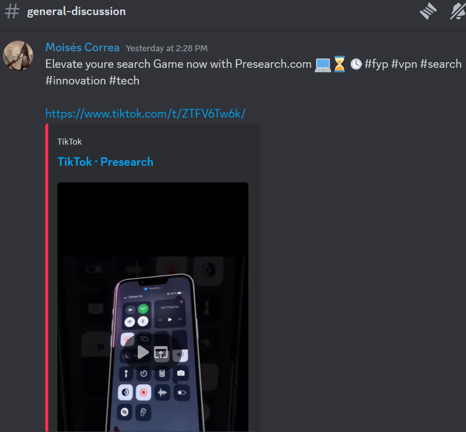 Presearch Discord Server Turns into a Hub for Spam