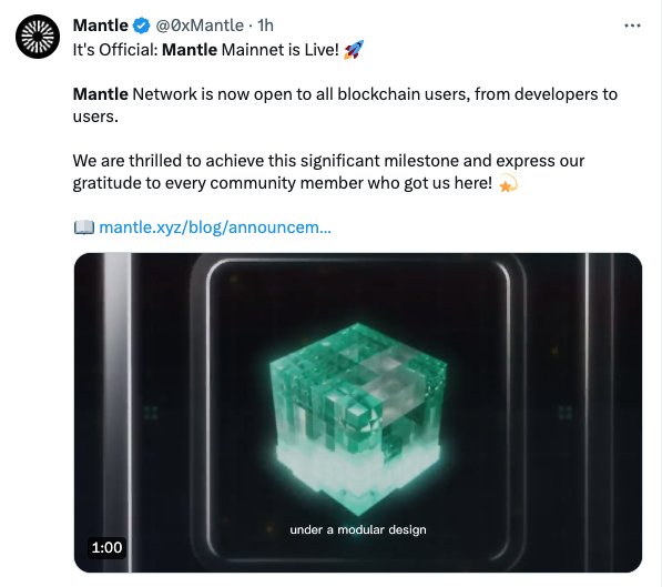 Another One! Mantle's Rollup, Its $MNT Token, and Its Billion-Dollar ...