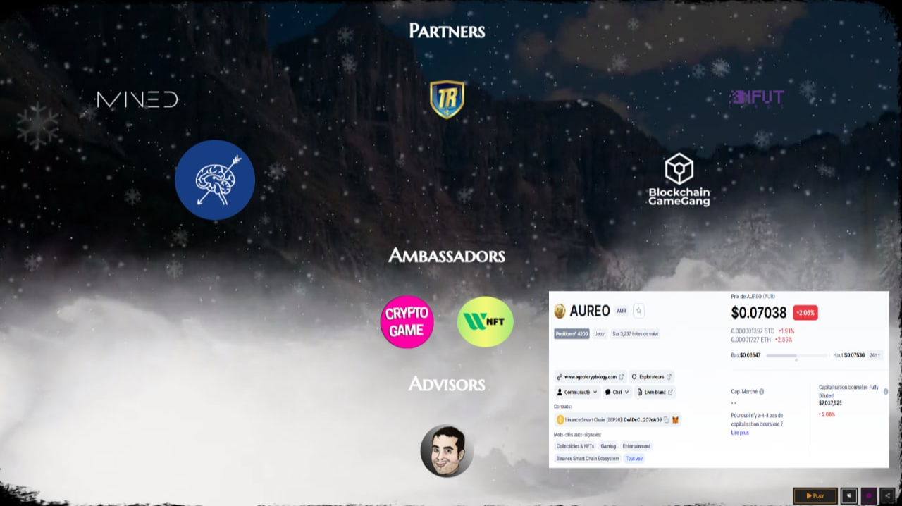 📢 Age Of Cryptology (AUREO: AUR) 👉 Play&Earn NFT game deployed on BSC ...