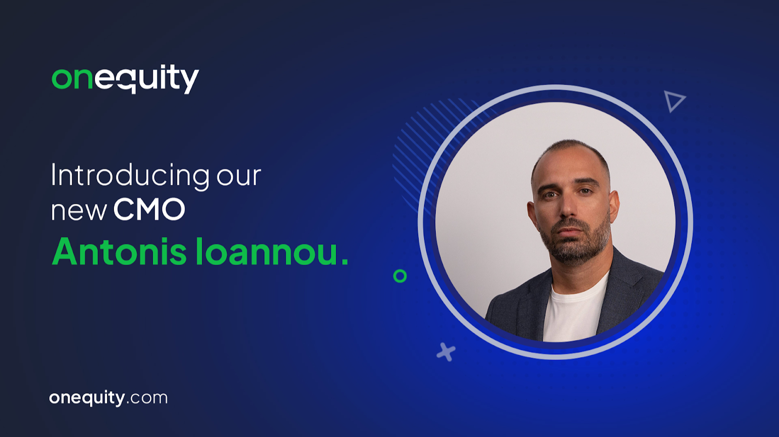 OnEquity Announces Antonis Ioannou as Chief Marketing Officer