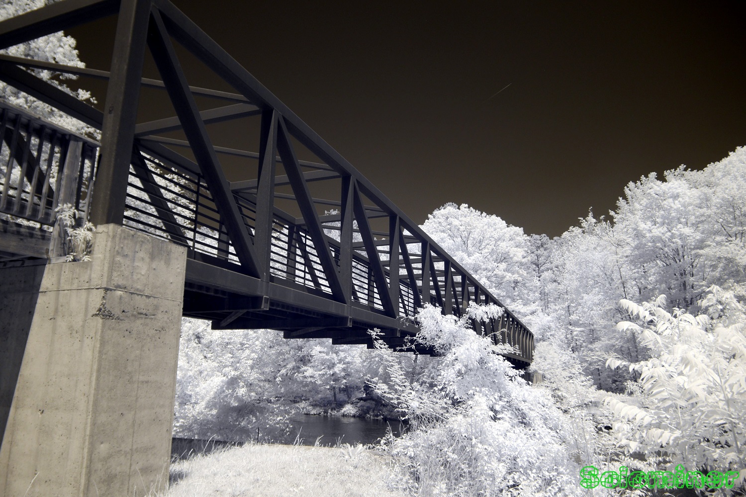 Infrared Photography - The new bridge across the water