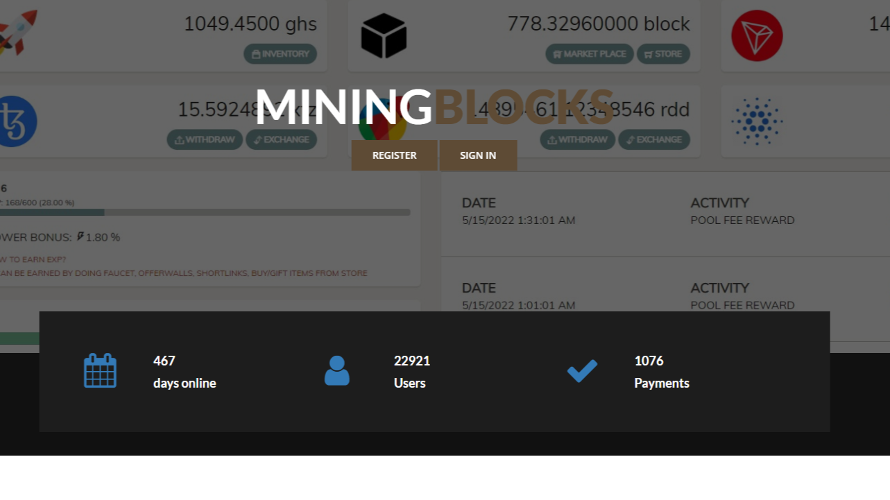Miningblocks.Club - Back to blogging with a new gamified crypto earning ...
