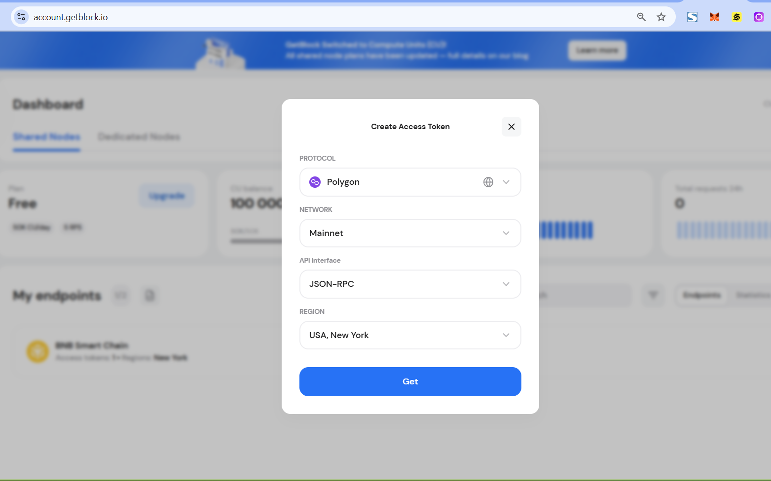 NEW: Select Your Region for Shared API Access