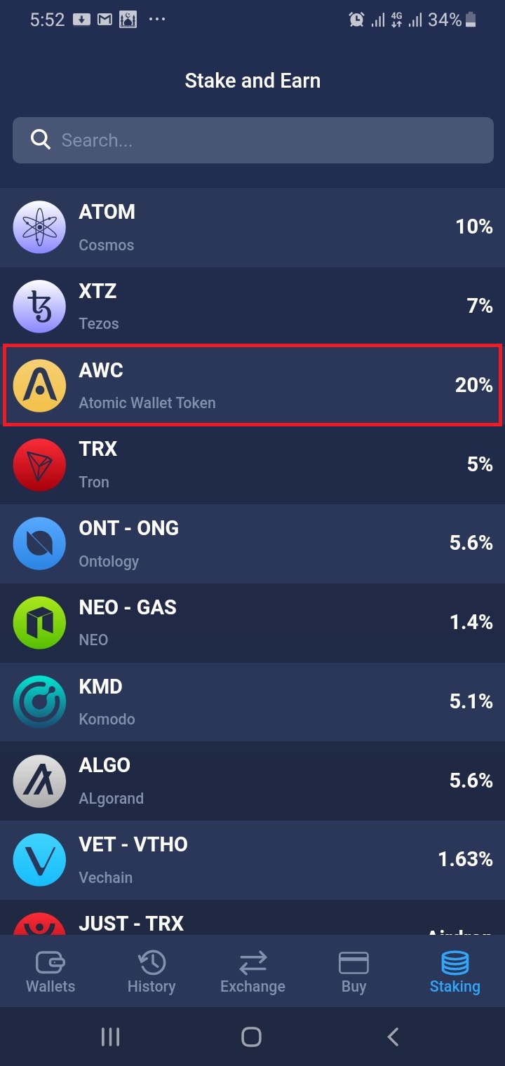 Beginners Guide To Staking Atomic Wallet Token (AWC)