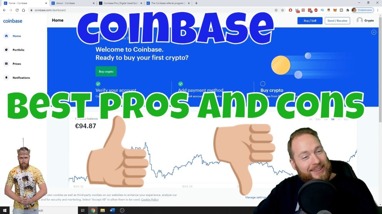 Coinbase Review: Biggest Pros 👍 and Cons 👎
