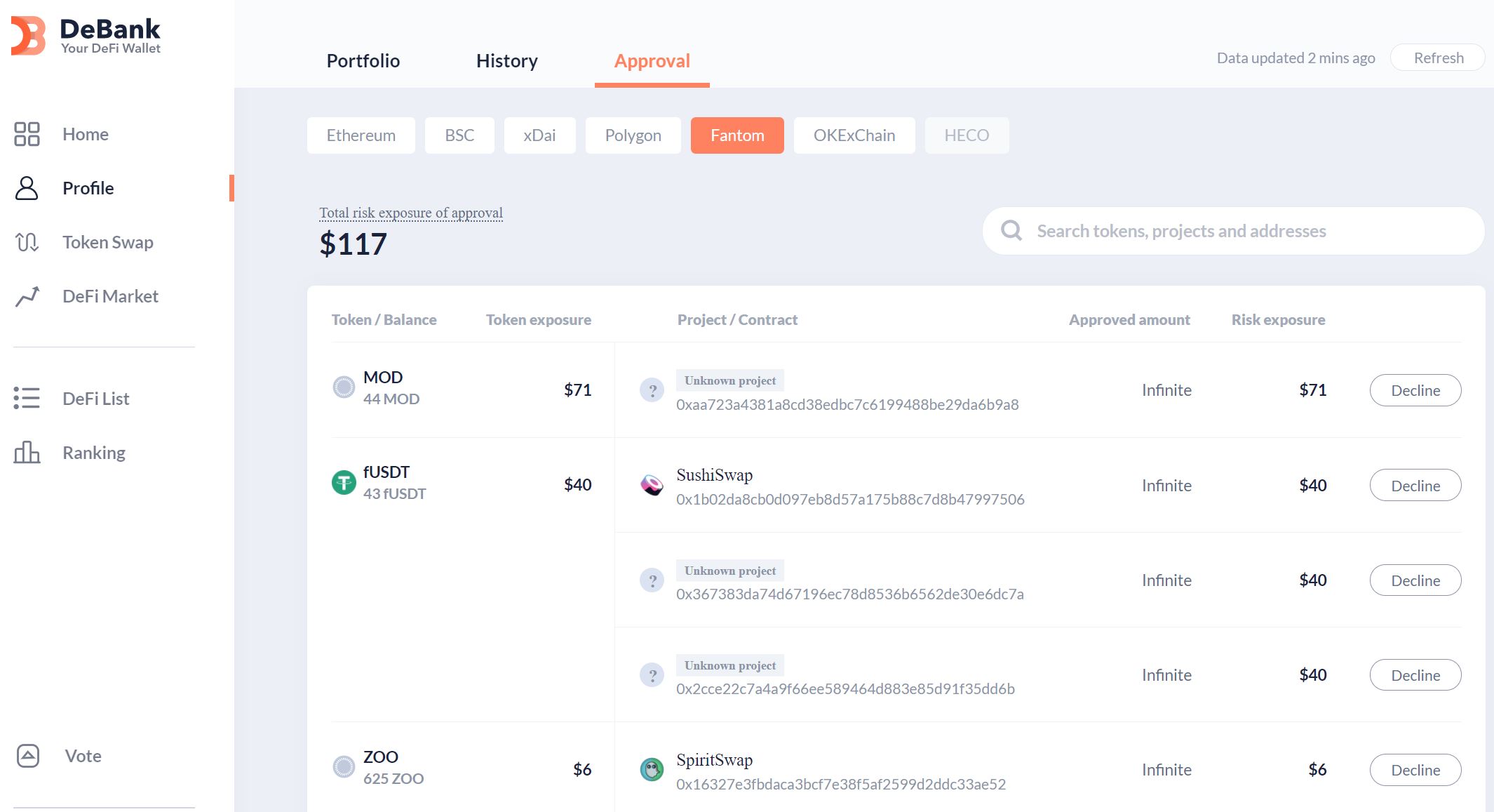Useful tools for checking token approval and revoking these contracts ...