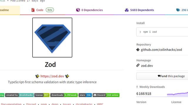 What is benefit of ZOD in Nest JS?