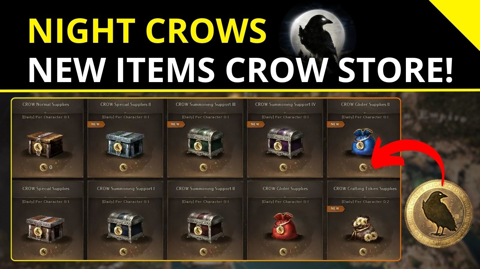 Night Crows 🌒| New Guild Events & Crow Store Update!