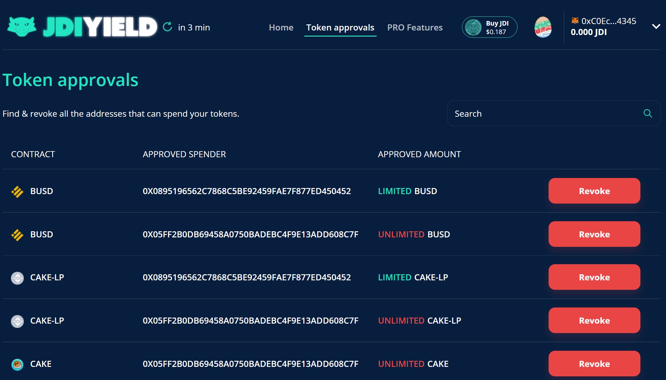 Useful tools for checking token approval and revoking these contracts ...