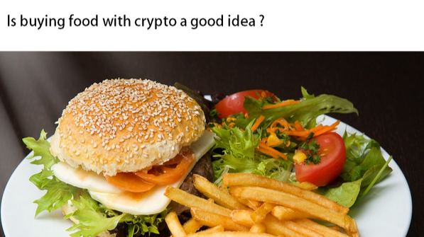 Would you pay for your food at McDonalds with Crypto