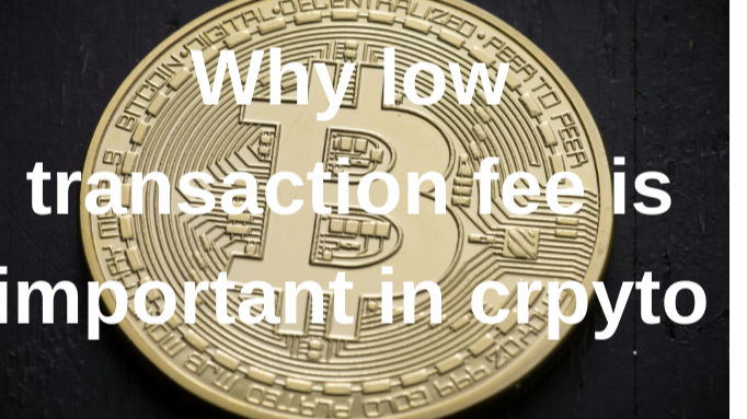 Why low transaction fee is important in crpyto