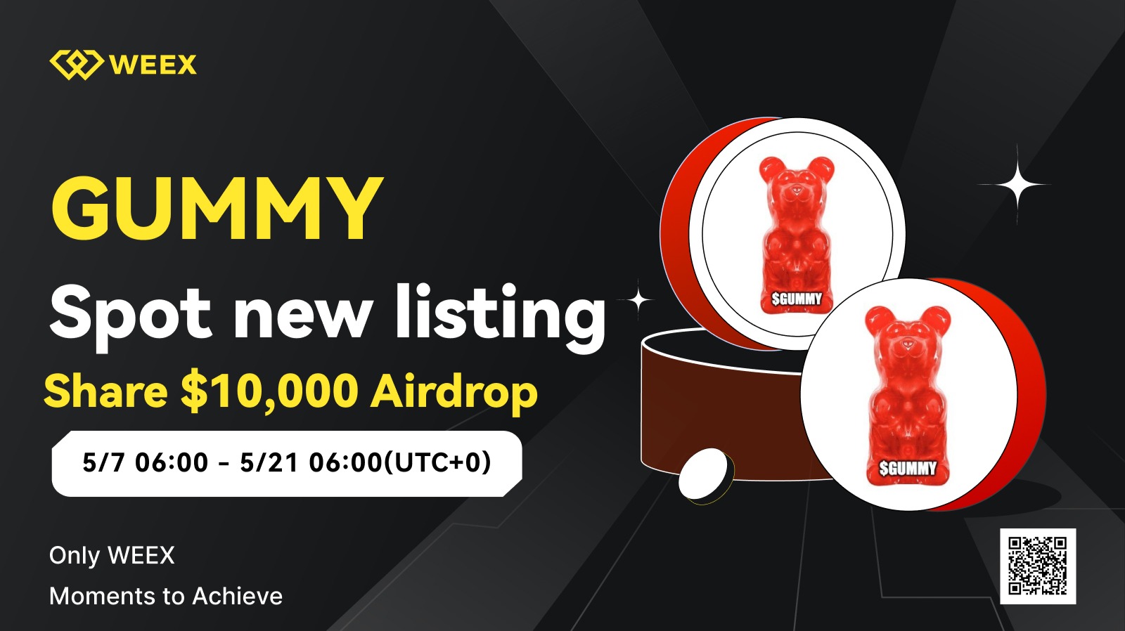 GUMMY Listing and Airdrop on WEEX Exchange!