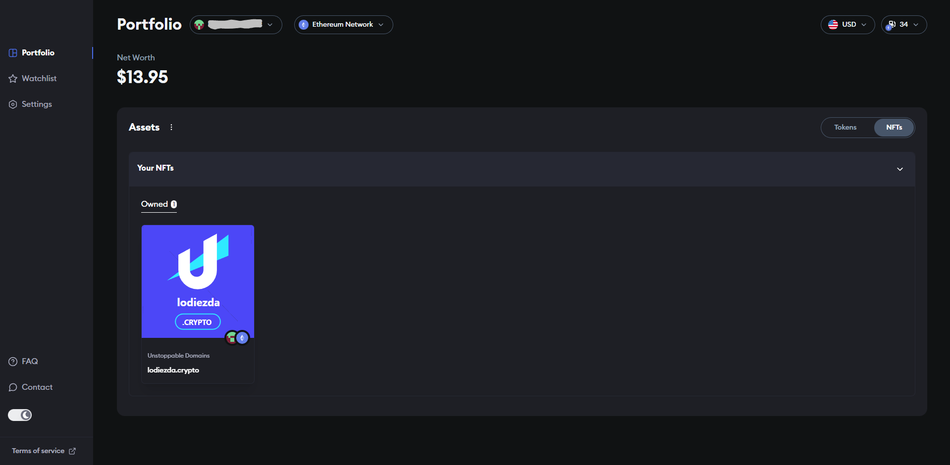 Metamask Portfolio Dapp