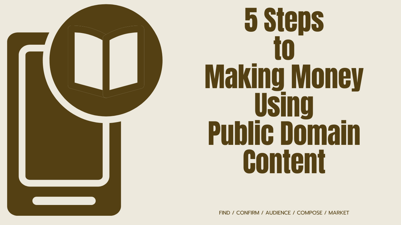 5 Steps to Making Money Using Public Domain Content