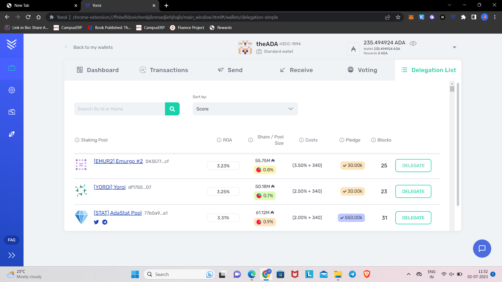 Guide to Delegate/Stake Cardano ($ADA) Tokens on Yoroi: 2023 Updated ...