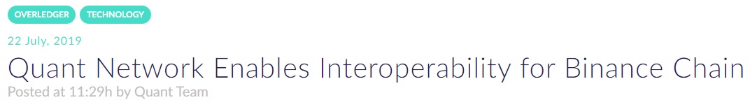 List of Quant Network (QNT) Partnerships (2020)