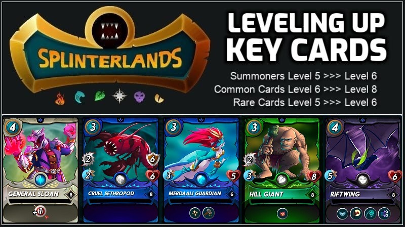 Splinterlands | Leveling 5 More Cards To Max Gold Level