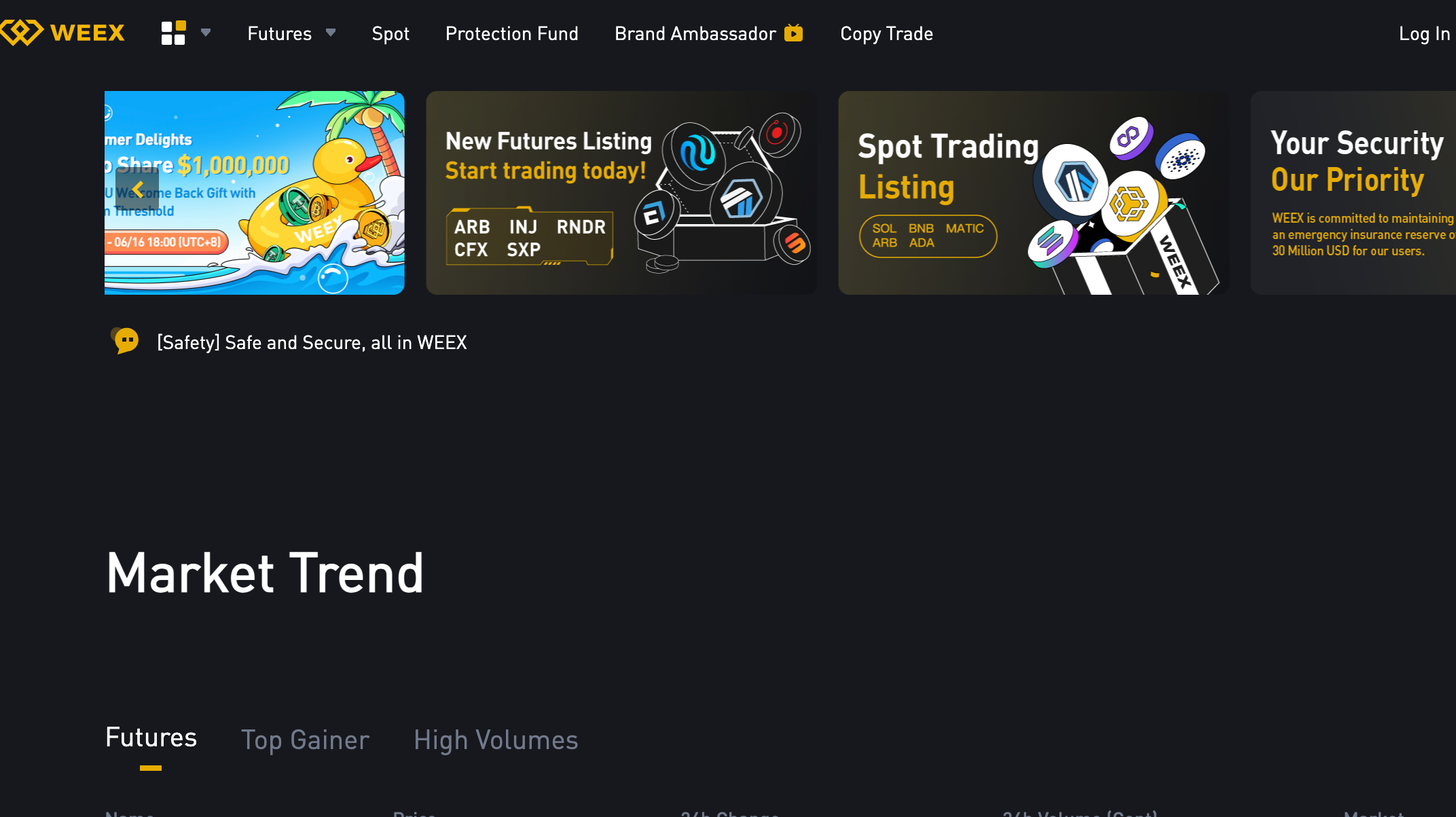 WEEX Official Navigation Page and Download Links