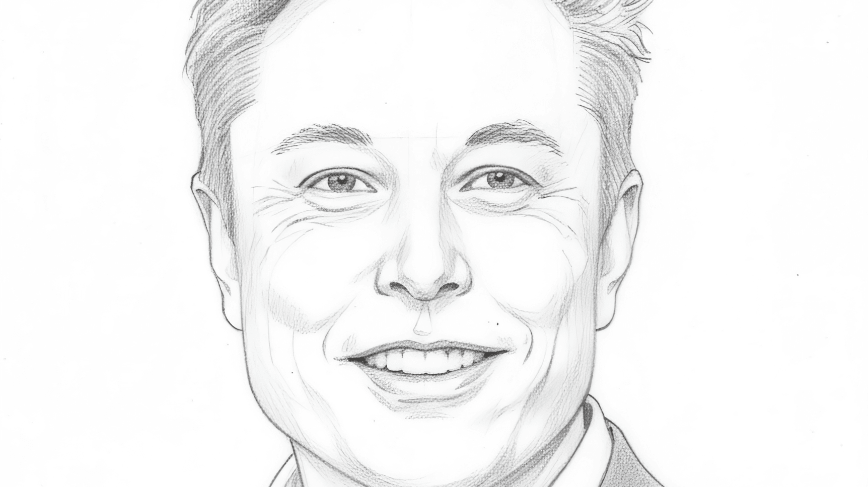 Elon Musk Pencil Drawing