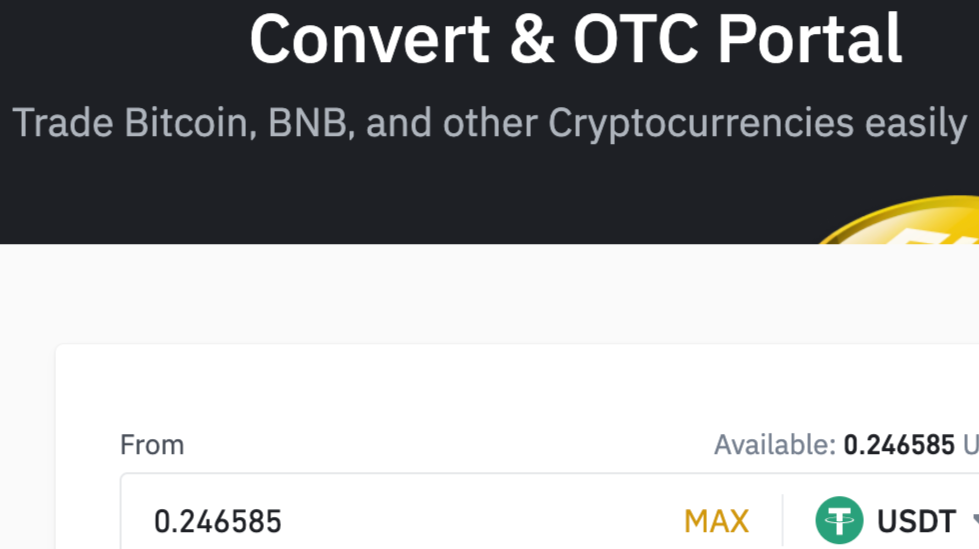 Binance basics: convert cryptocurrencies in an easy way