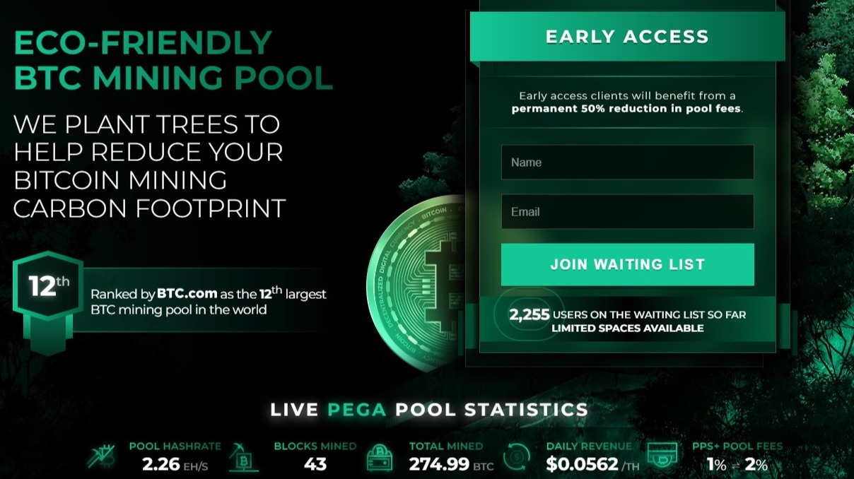 Pega Pool - Green Crypto Mining Pool