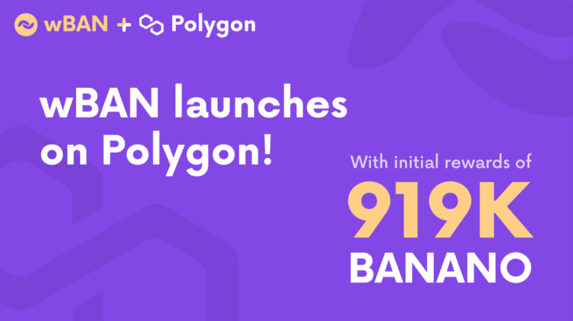 ¡BANANO envuelto (wBAN) ahora está disponible en Polygon y SushiSwap!