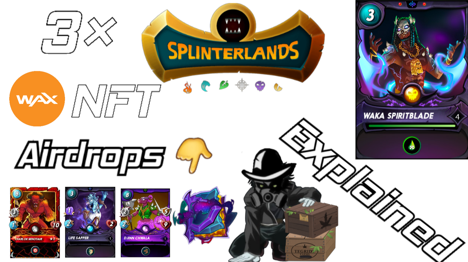 Waka Spiritblade, A Splinterlands Rapper collaboration? & 2nd of 3 WAX ...