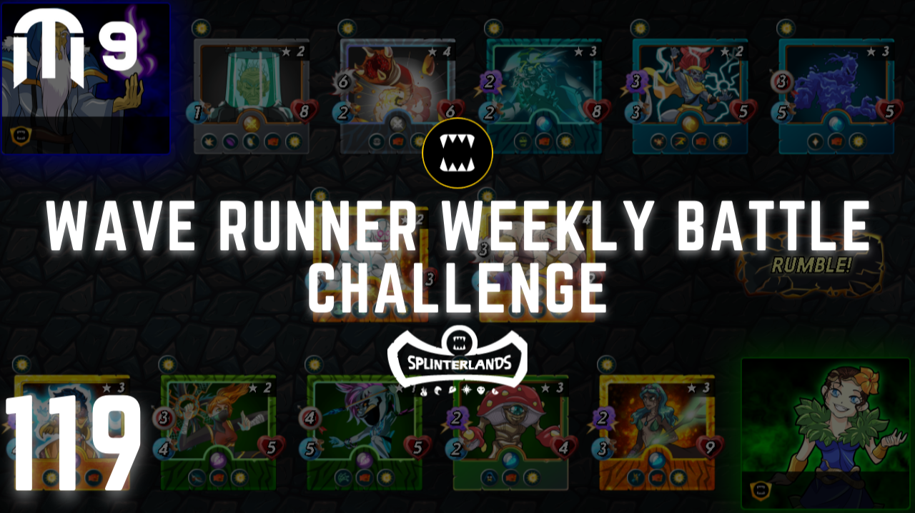 Wave Runner Weekly Battle Challenge | Splinterlands #119