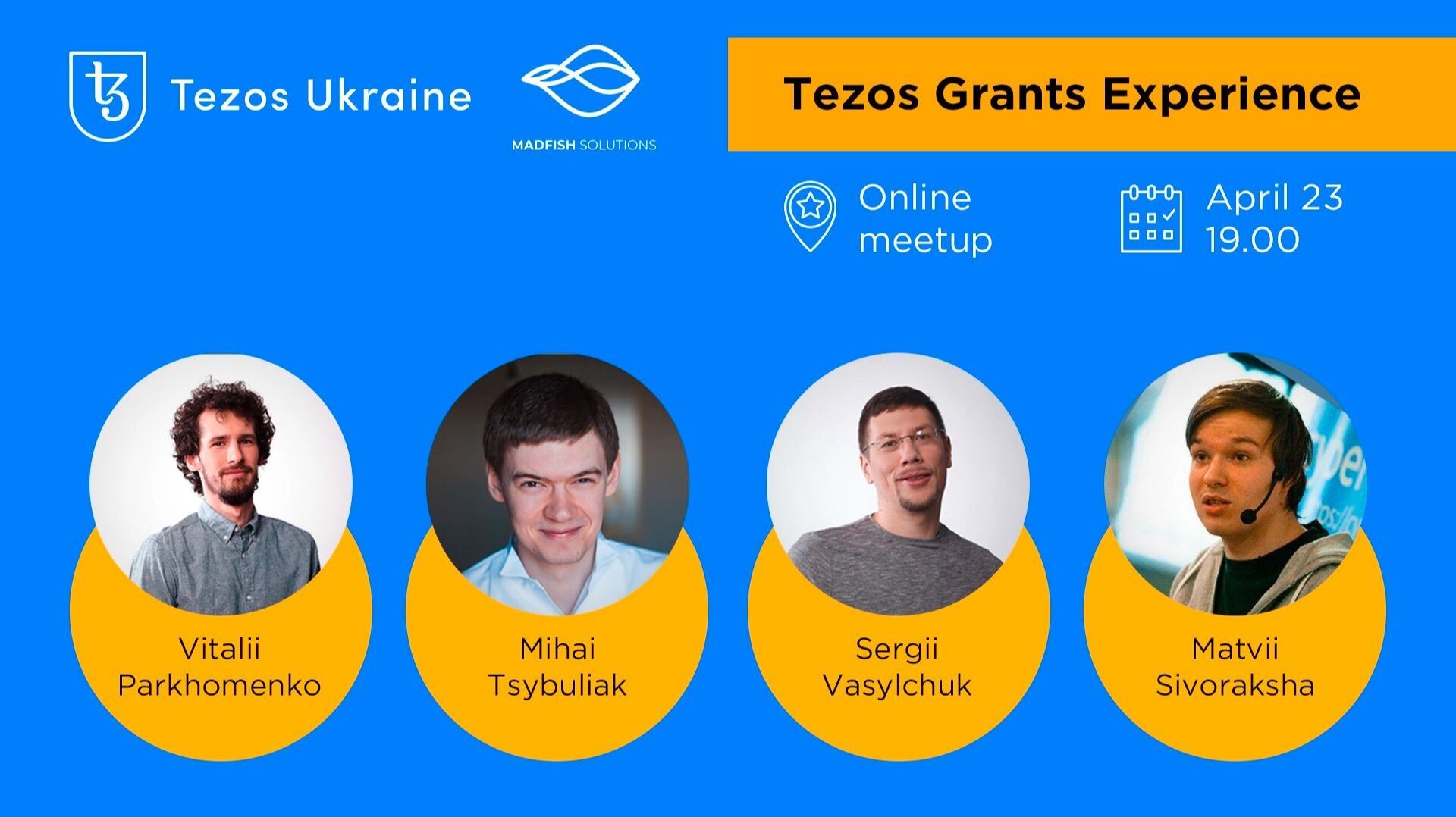 Tezos Ukraine will hold an online meetup on the topic: “Grants Experience”