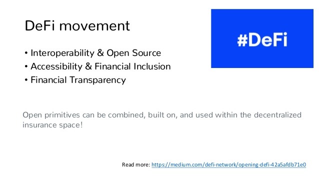DeFi: decentralized insurance platforms