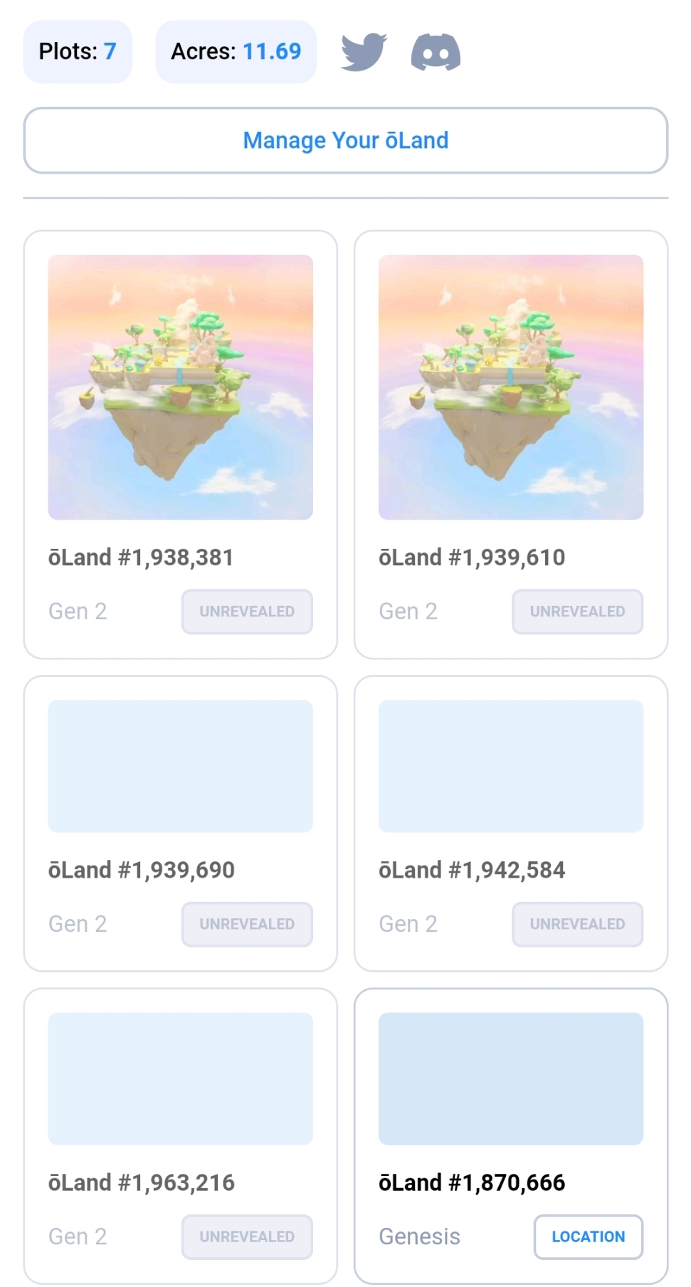 Overline Network NFT Land - A mysterious world is floating above you