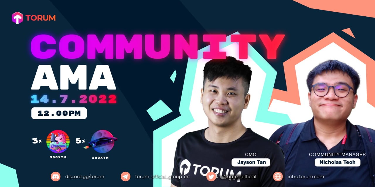 Torum Twitter Spaces Event on July 14th!