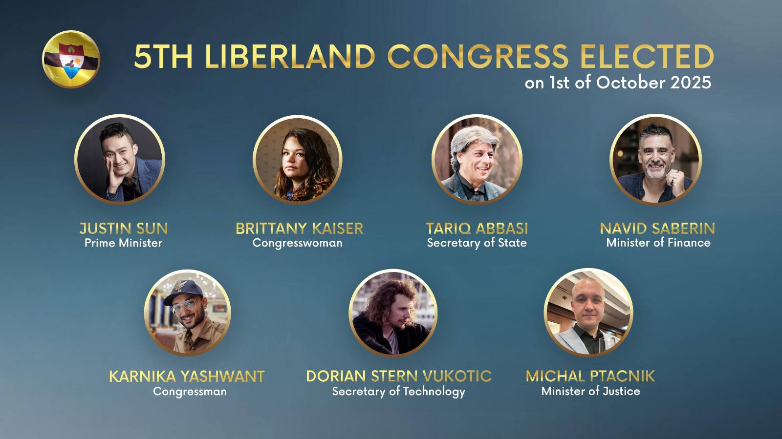 Liberland Announces October 2025 Congress Election Results: Justin Sun ...