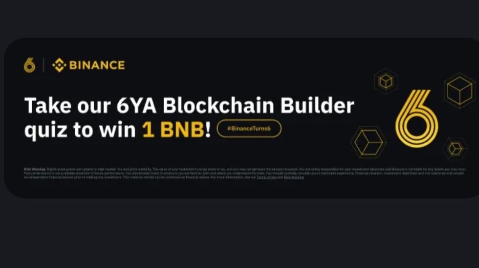 Binance celebrates 6 years.Take the quiz and share your score for a ...