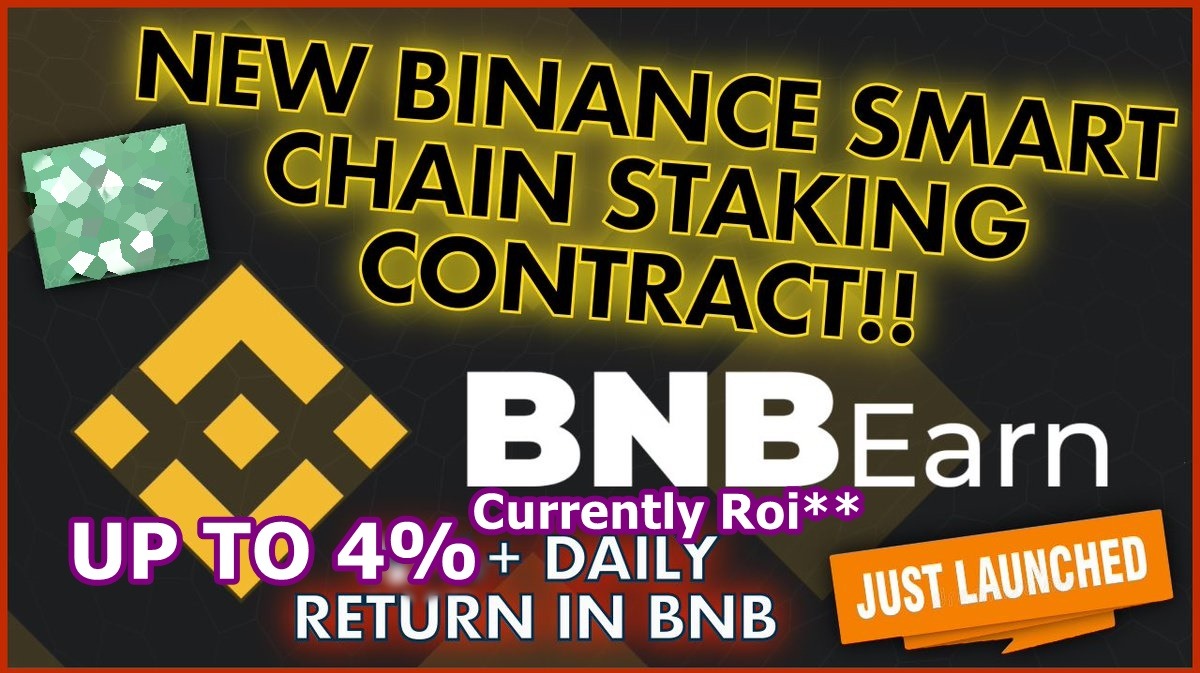 2x BNB , DeFi With BNB staking and 4% daily APY, let's check it out.