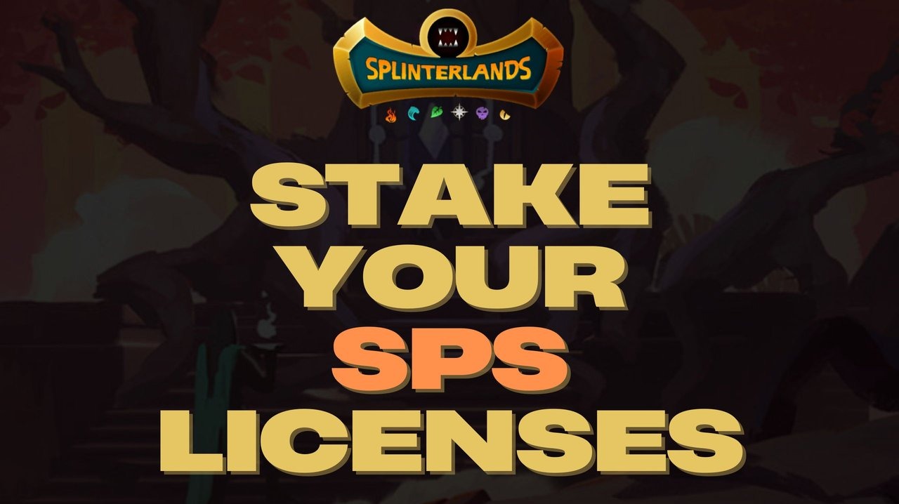 You can Stake Your SPS Licenses Using Peakmonsters