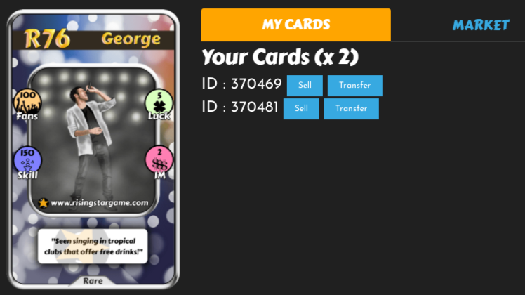 Rising Star: R76 George Rare Musician NFT Giveaway #12