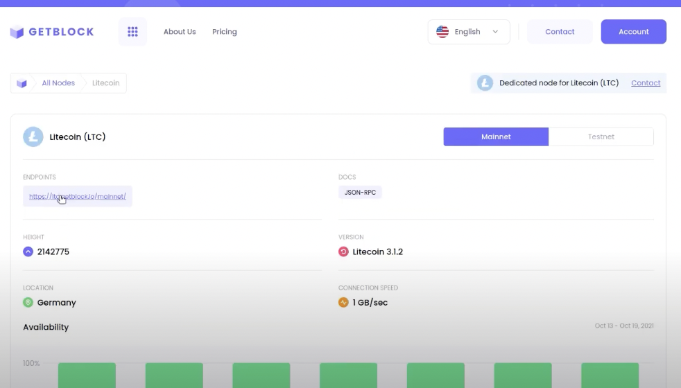 How To Connect to Litecoin Node via GetBlock