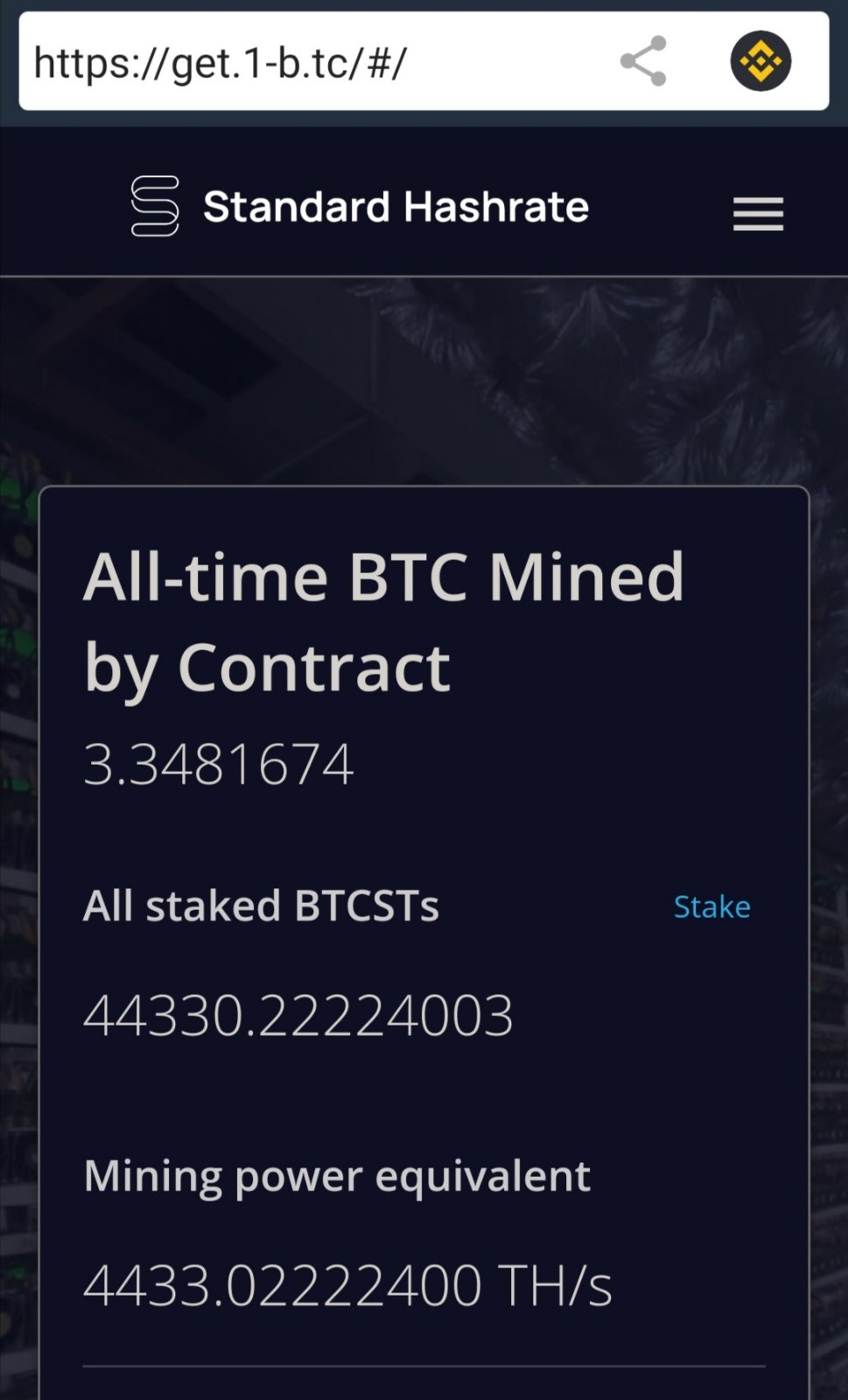 How to stake BTCST tokens and mine Bitcoin using Trust Wallet!