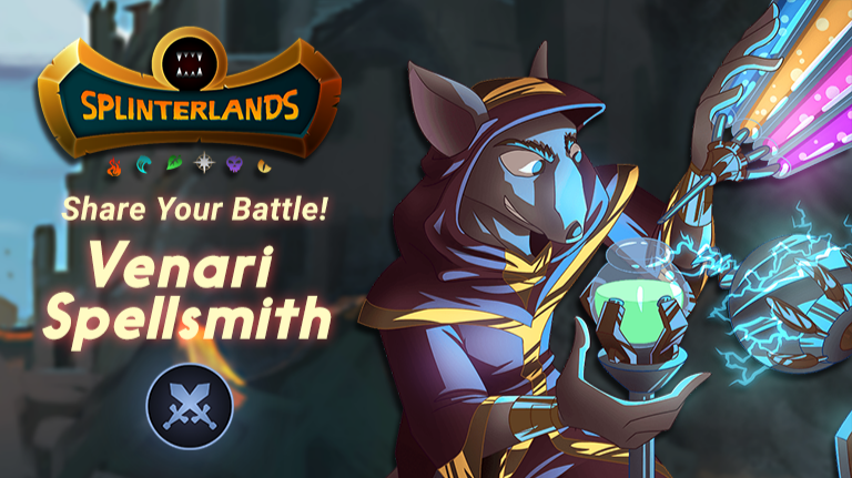 Splinterlands Weekly Challenge Battle! VENARI SPELLSMITH