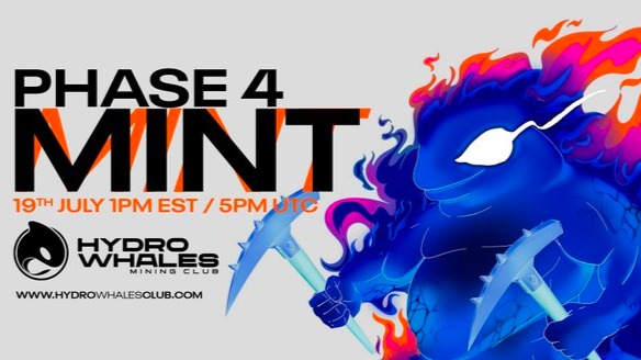 Earn Bitcoin with the Hydro Whales Mining Club NFTs