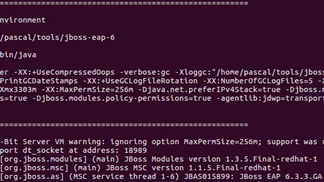 Analysis with JBoss Logfile-Codes