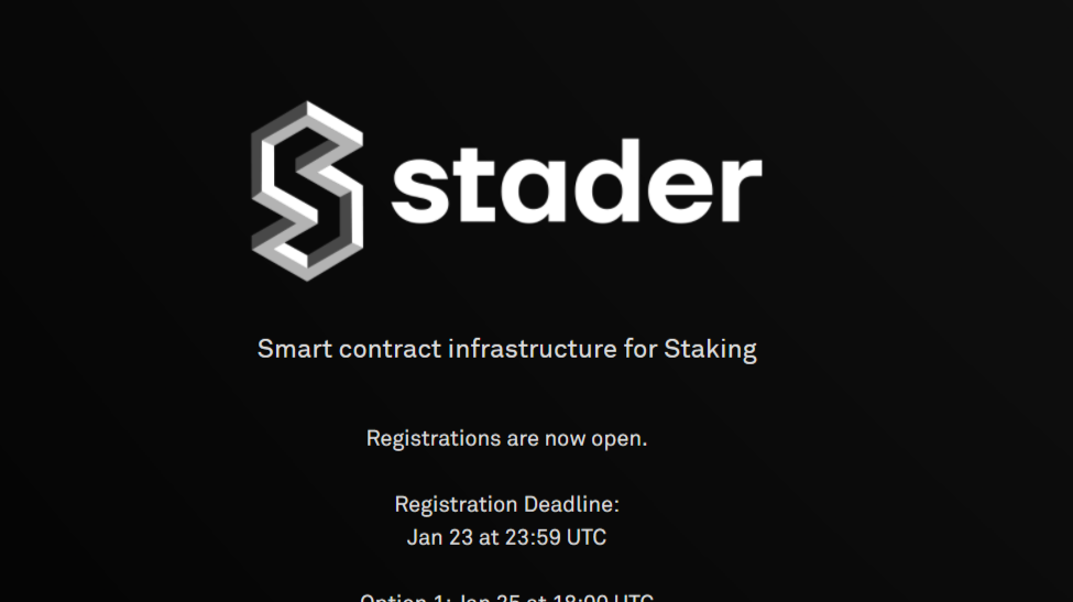 Thoughts on Stader (SD) Coinlist Crowdsale